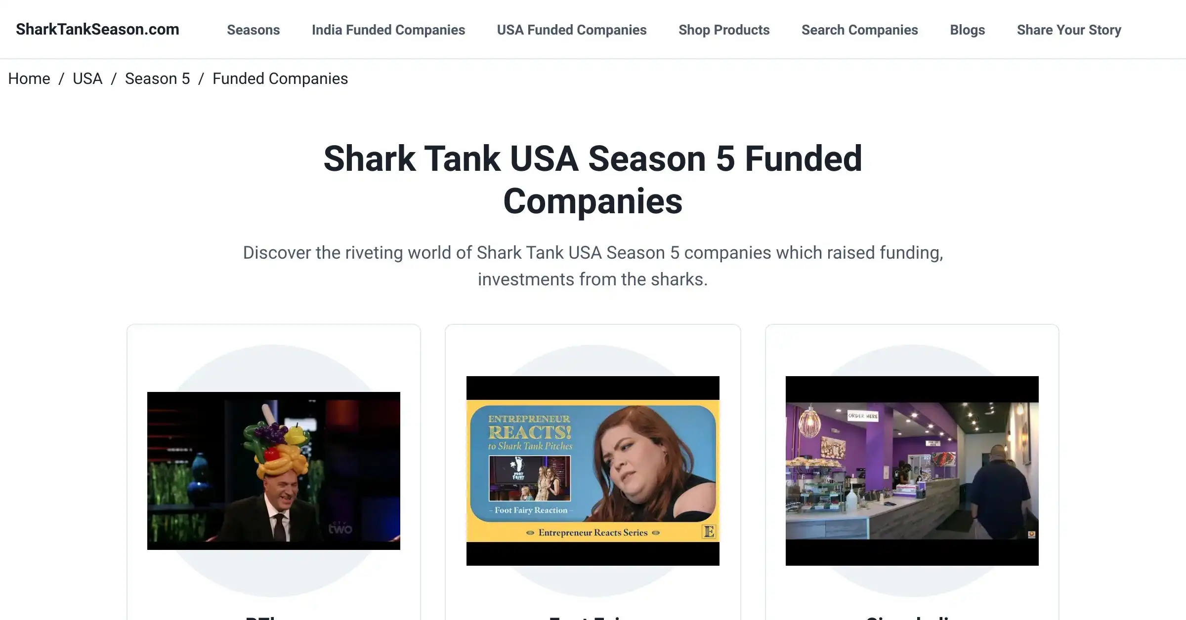 Explore Shark Tank USA Season 5 Funded Companies and Products