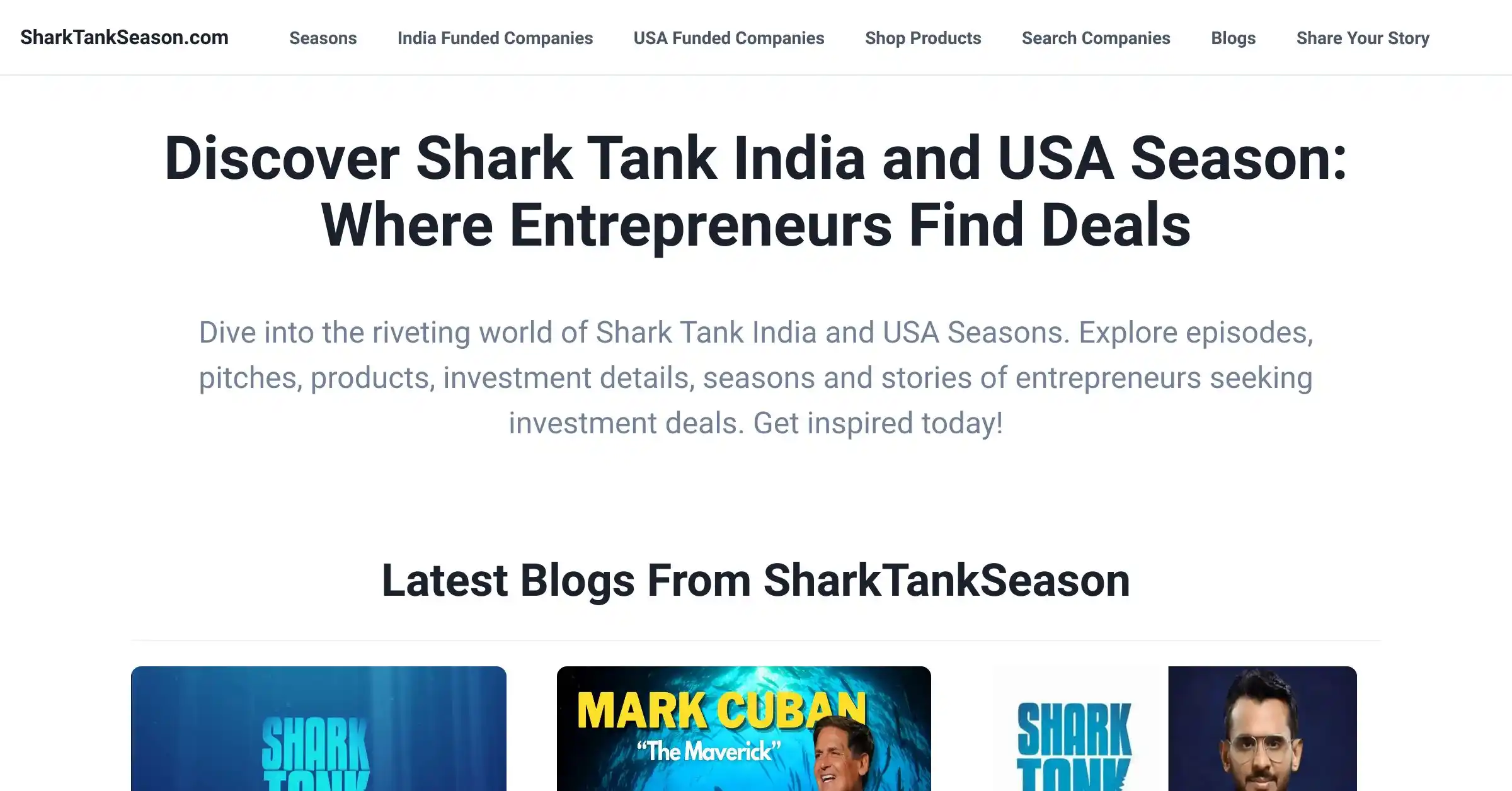 Discover Shark Tank India and USA Season: Where Entrepreneurs Find ...